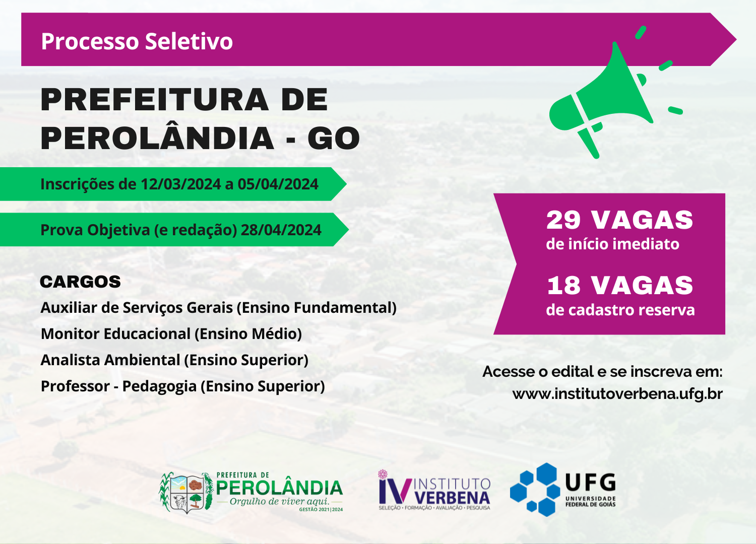 Instituto Verbena/UFG publica edital para o Processo Seletivo do ... Instituto Verbena/UFG publica edital para o Processo Seletivo do ...