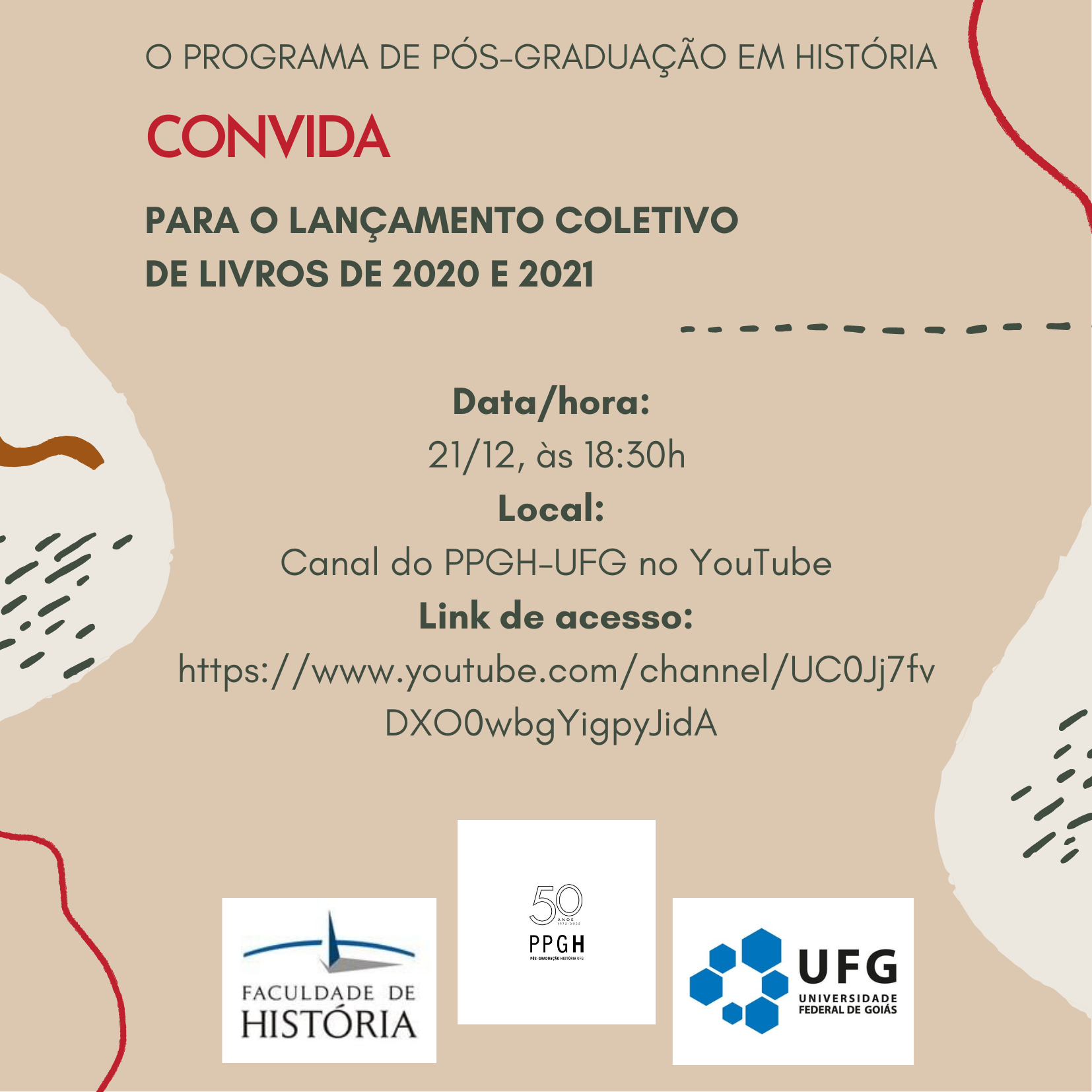 Lançamento coletivo de livros do PPGH-UFG - 2020/2021 | Programa de Pós ... Lançamento coletivo de livros do PPGH-UFG - 2020/2021 | Programa de Pós ...